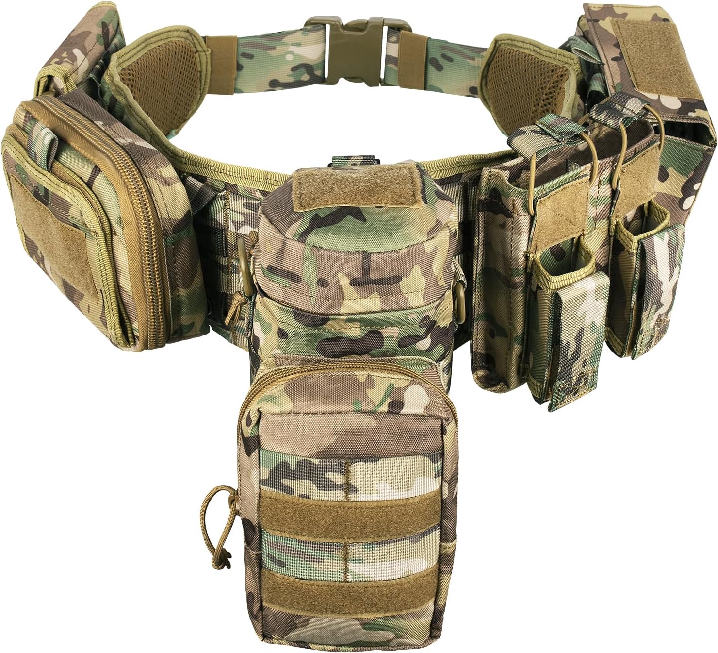 BOMTURN Tactical Battle Belt Military Molle War Duty Belt Law ...