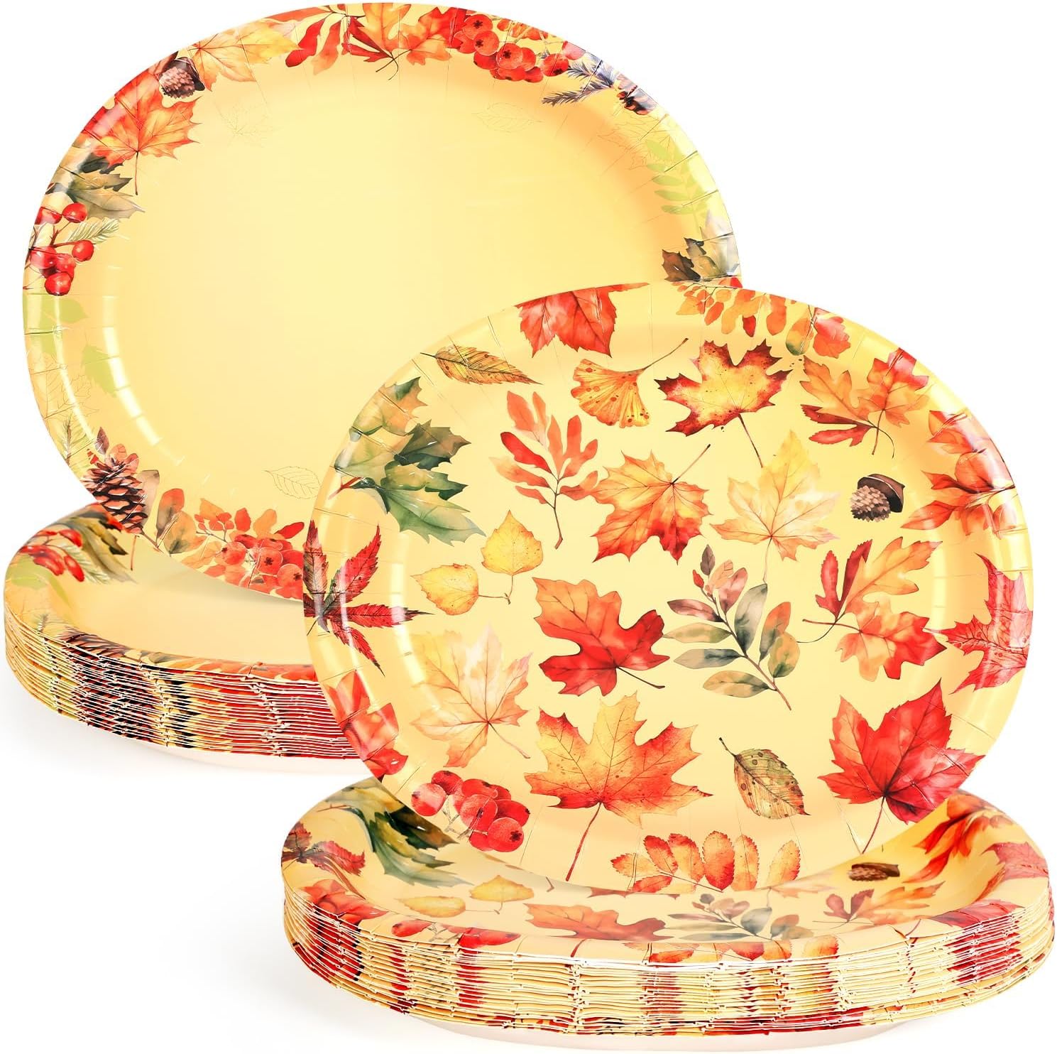 Amazon.com: Decorative Paper Plates Christmas Plates Disposable ...