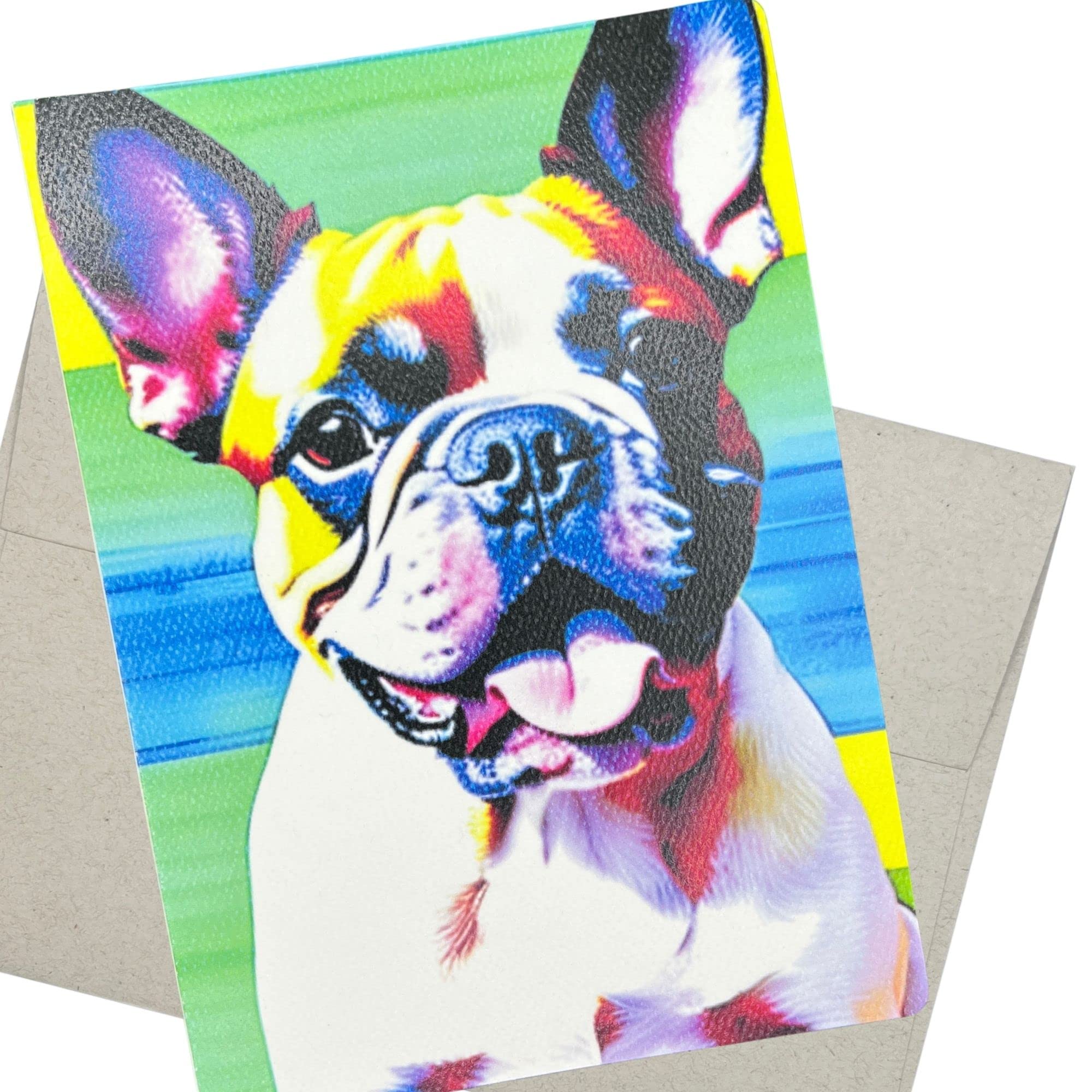 Amazon.com : French Bulldog Greeting Card with Envelope (5X7 Inches and ...