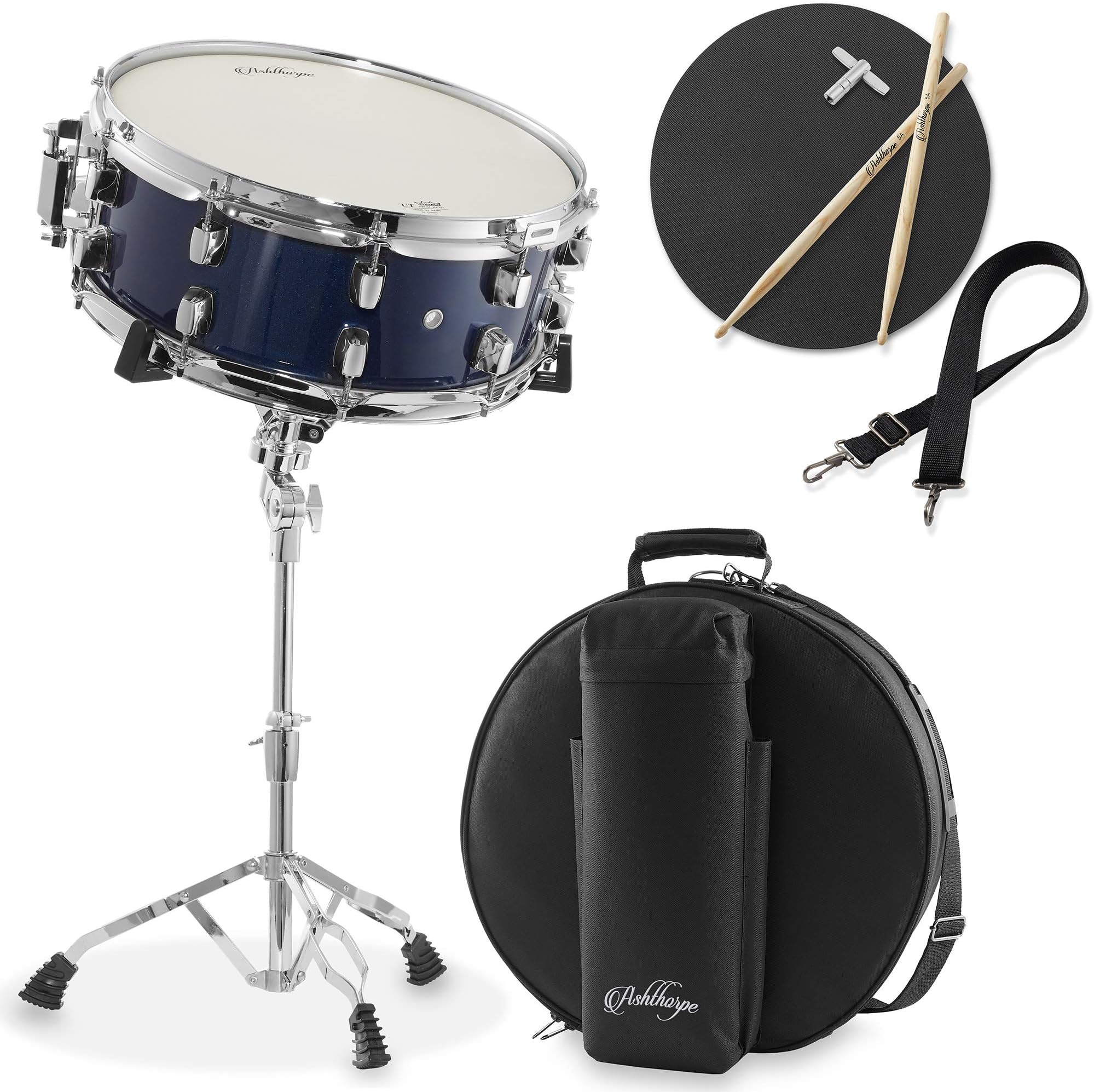 Amazon.com: Sound Percussion Labs Marching Snare Drum with Carrier 14 x ...