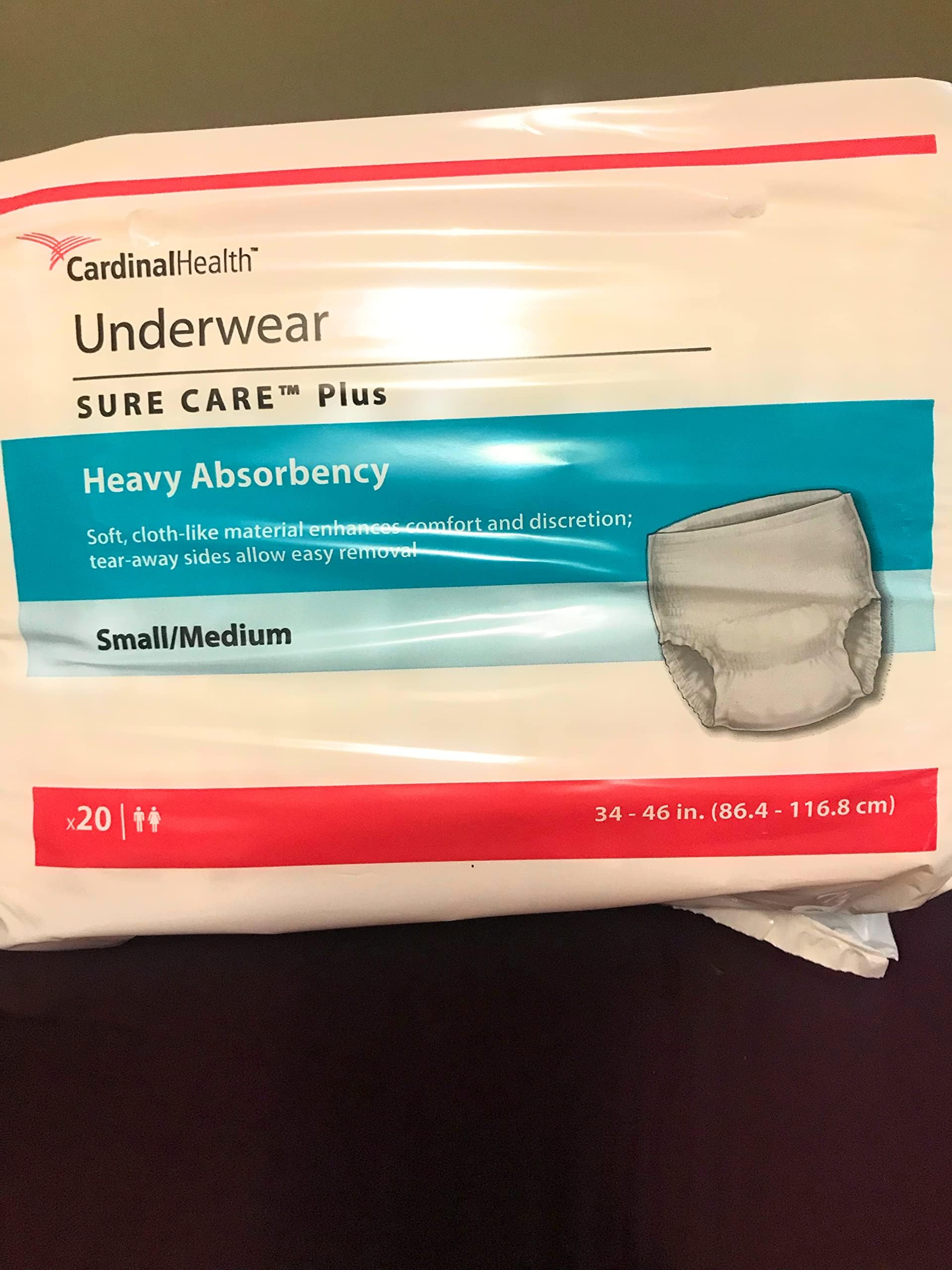 Amazon.com: Cardinal 16053101 Sure Care Plus Adult Heavy Absorbent ...