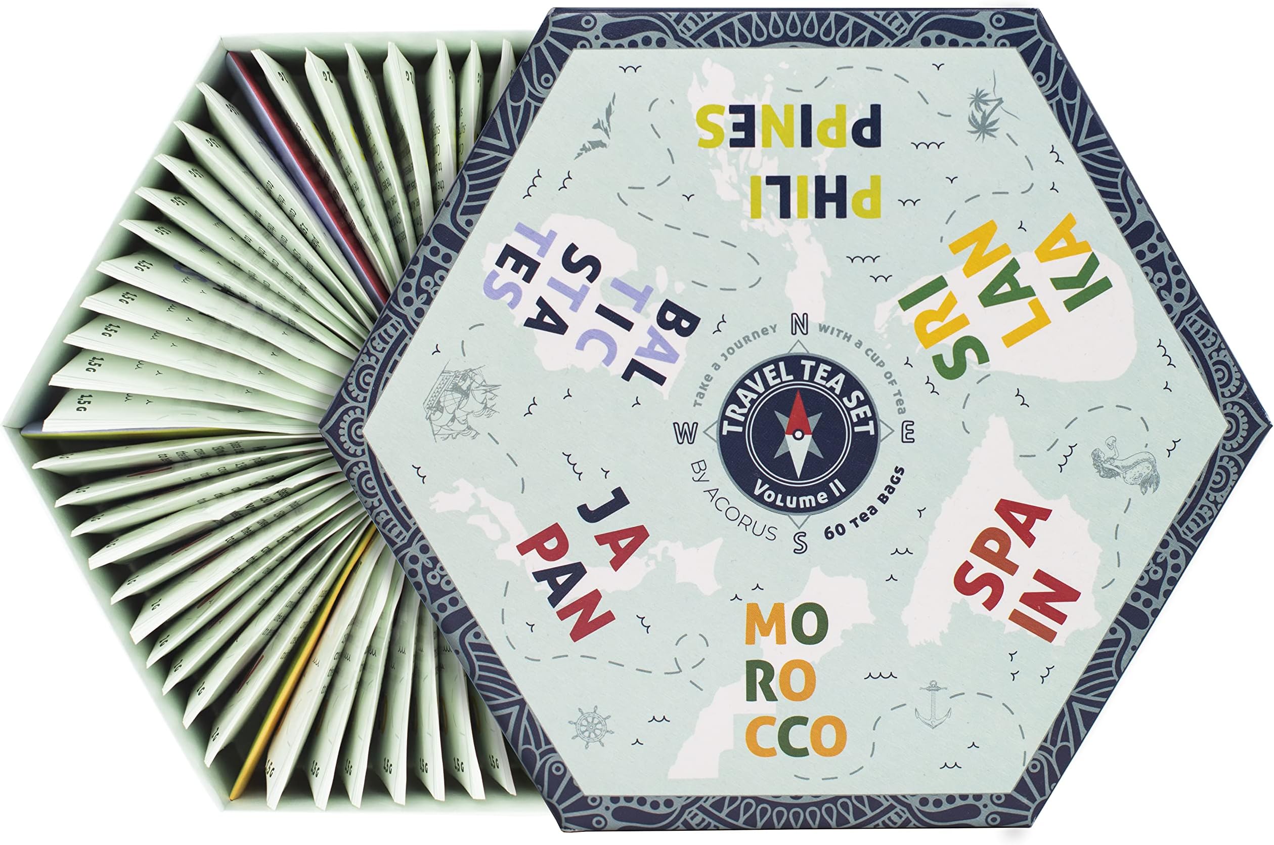 Amazon.com : Exotic Teas of The World Gift Set, 80 Tea Bags, 8 ...