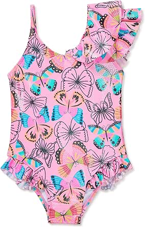 Flapdoodles Butterfly One-Piece Swimsuit, Butterfly Print, G6X at ...