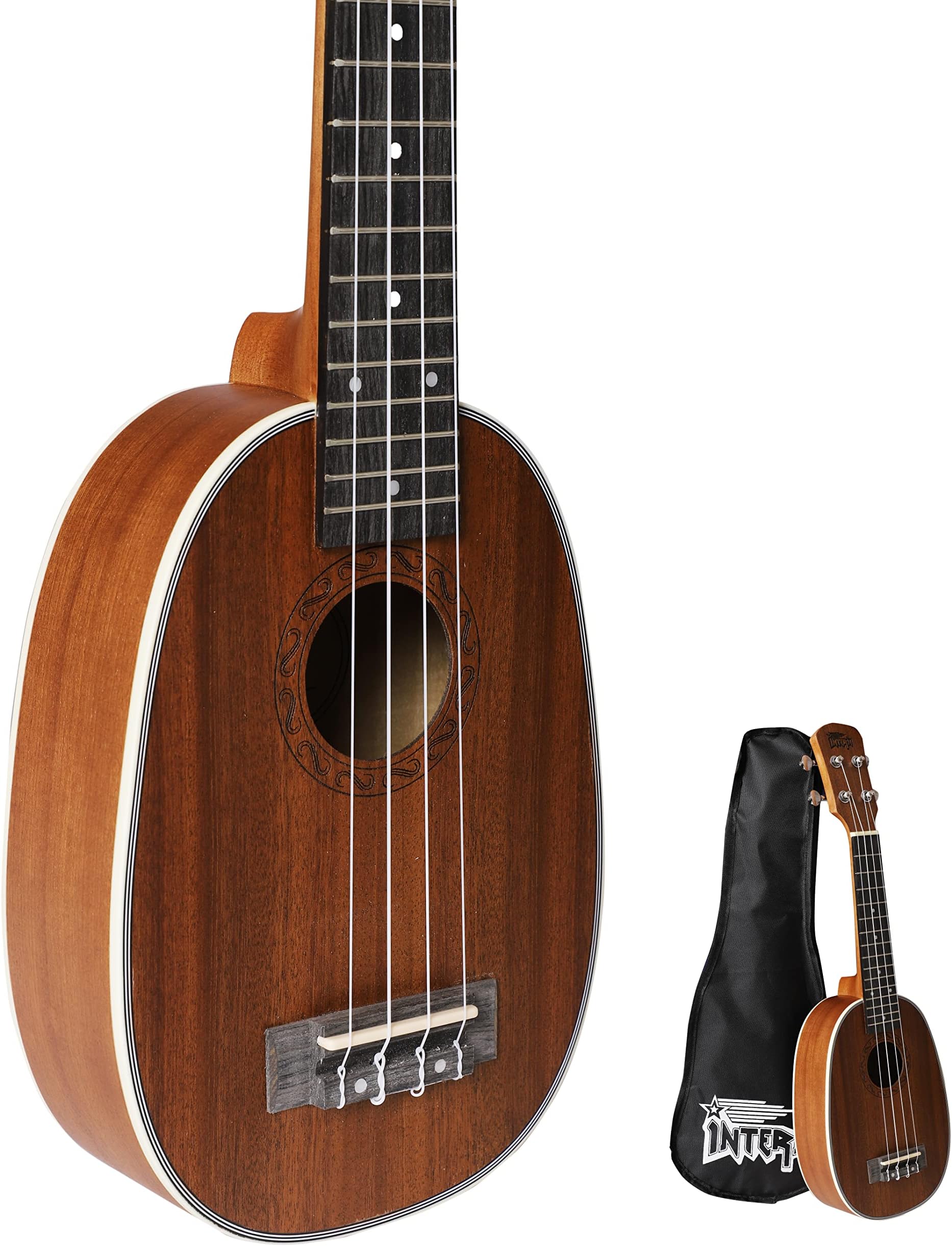 Vault UK-100S 21 inch Arched Back Soprano Ukulele With Gig-Bag ...
