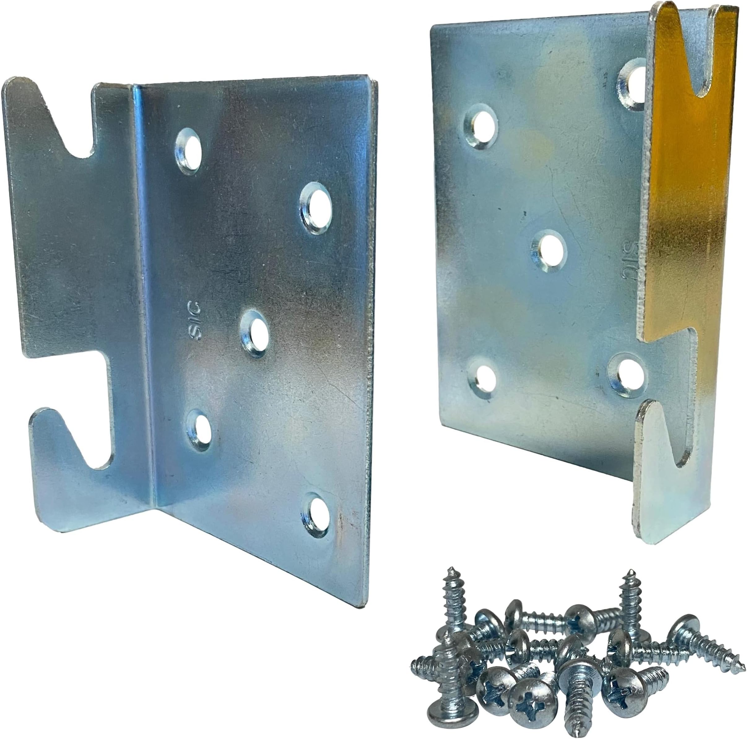 Amazon.com: Geesatis Bed Accessories Wood Bed Rail Bracket 4 PCS Bed ...