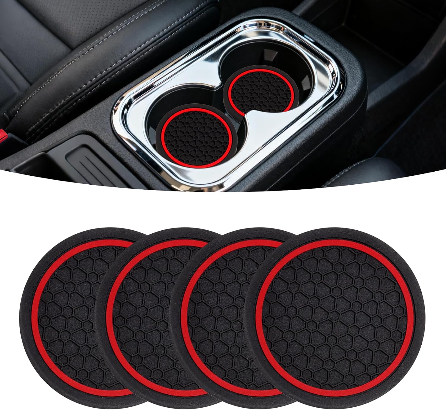 Amazon.com: Fzxdfg 4PCS Car Cup Coasters Auto Non-Slip Cup Holders ...