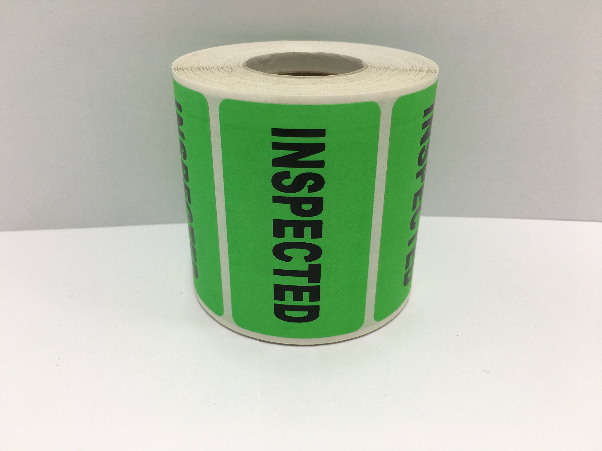 Amazon.com: 1 Roll 1.5x2.5 Green Inspected Special Handling Shipping ...