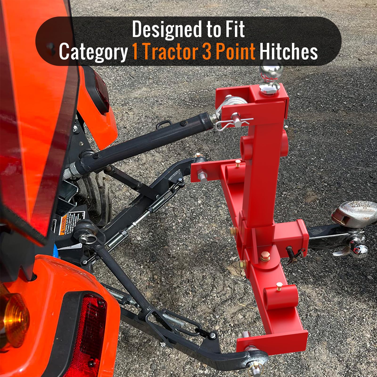 Snapklik.com : Sulythw 3 Point Hitch Attachment, 3pt Quick Trailer ...
