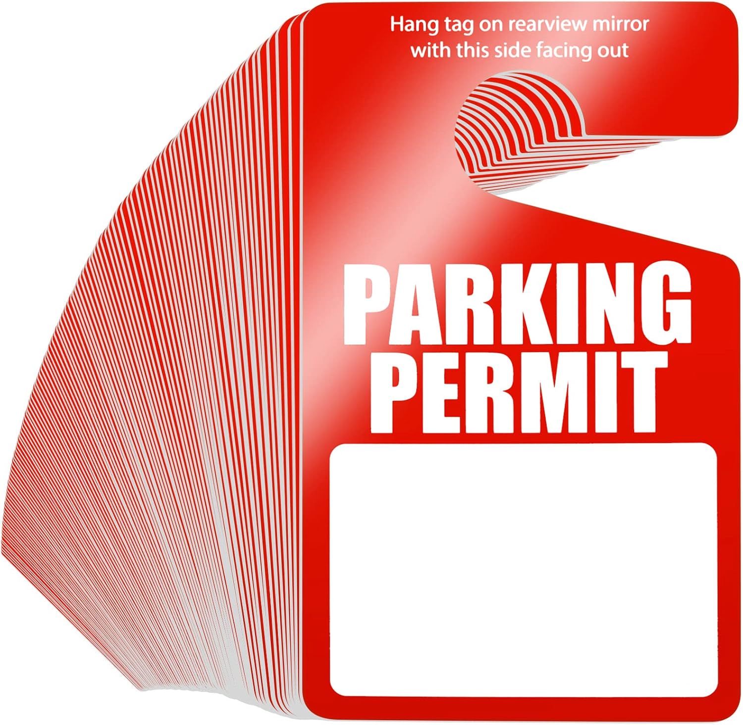 Amazon.com: 100 Pack Parking Permit Hang Tags Plastic Parking Placards ...
