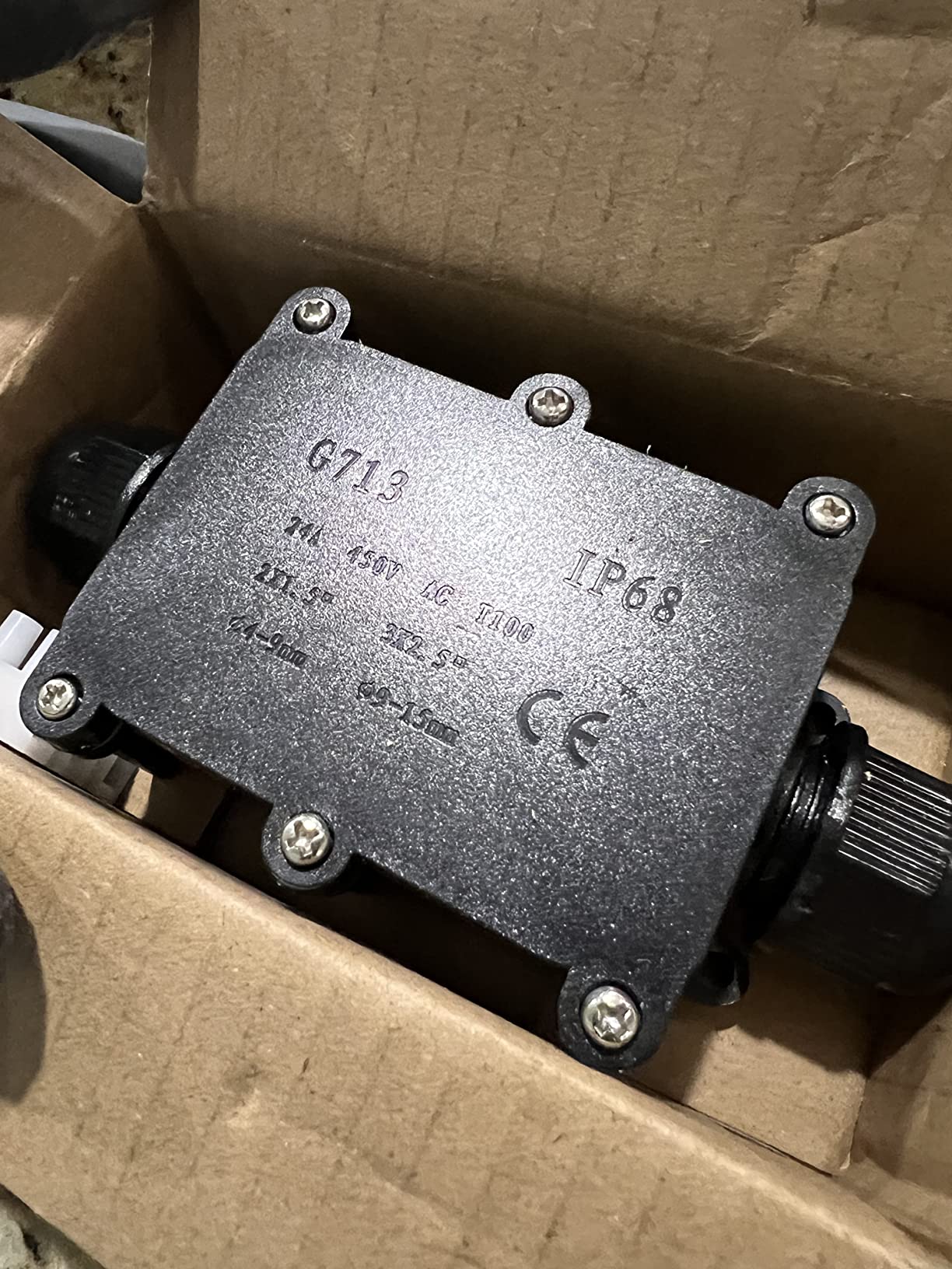 $3/mo - Finance Waterproof IP68 External Junction Box, 2 Way Plug Line ...