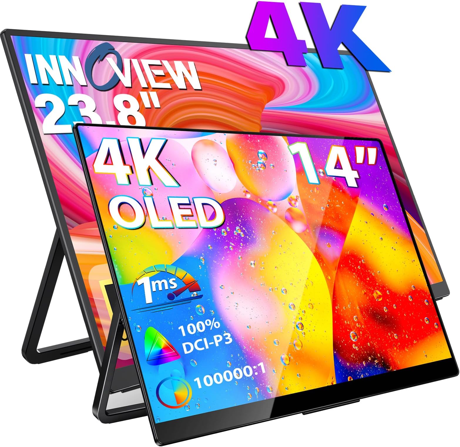 Amazon.com: InnoView 23.8” 4K Portable Monitor : Electronics