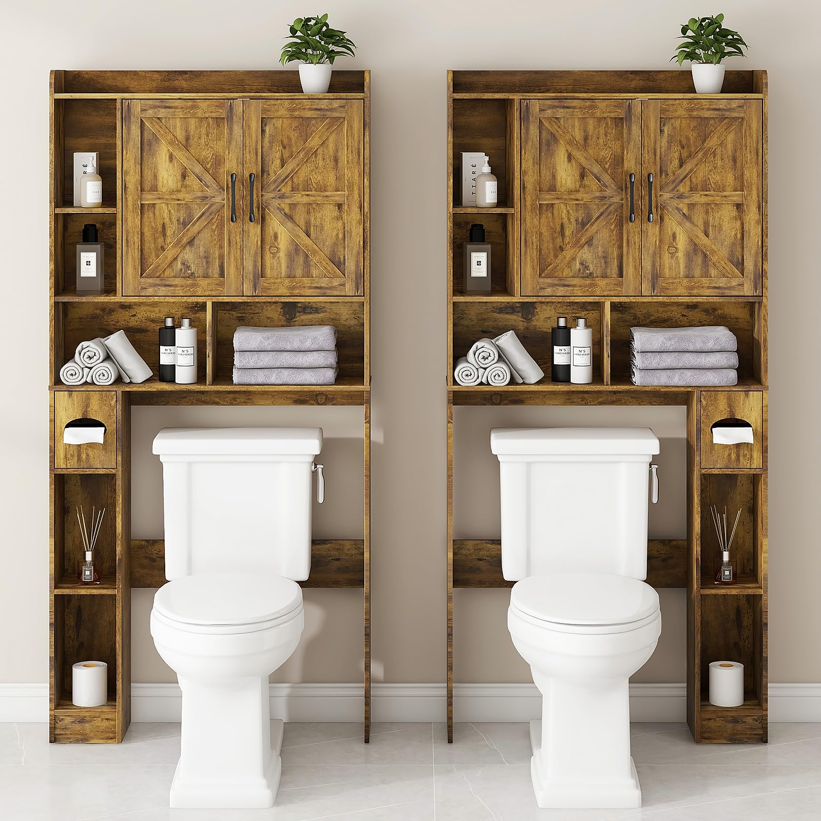 Rustic Bathroom Cabinets Above Toilet Smart Over The Toilet Storage