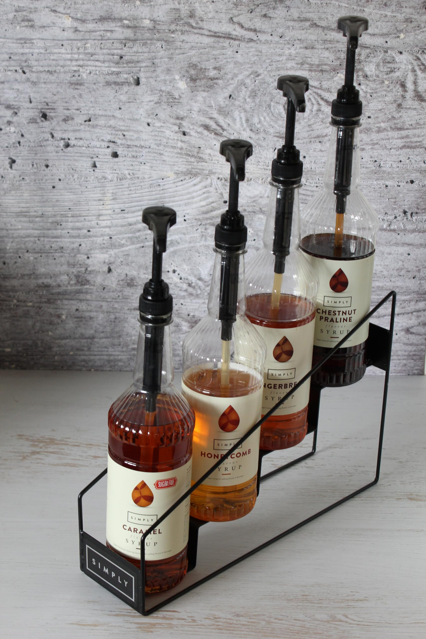 Snapklik.com : Syrup Bottle Storage Stand, Compact 4-Tier Organiser For ...