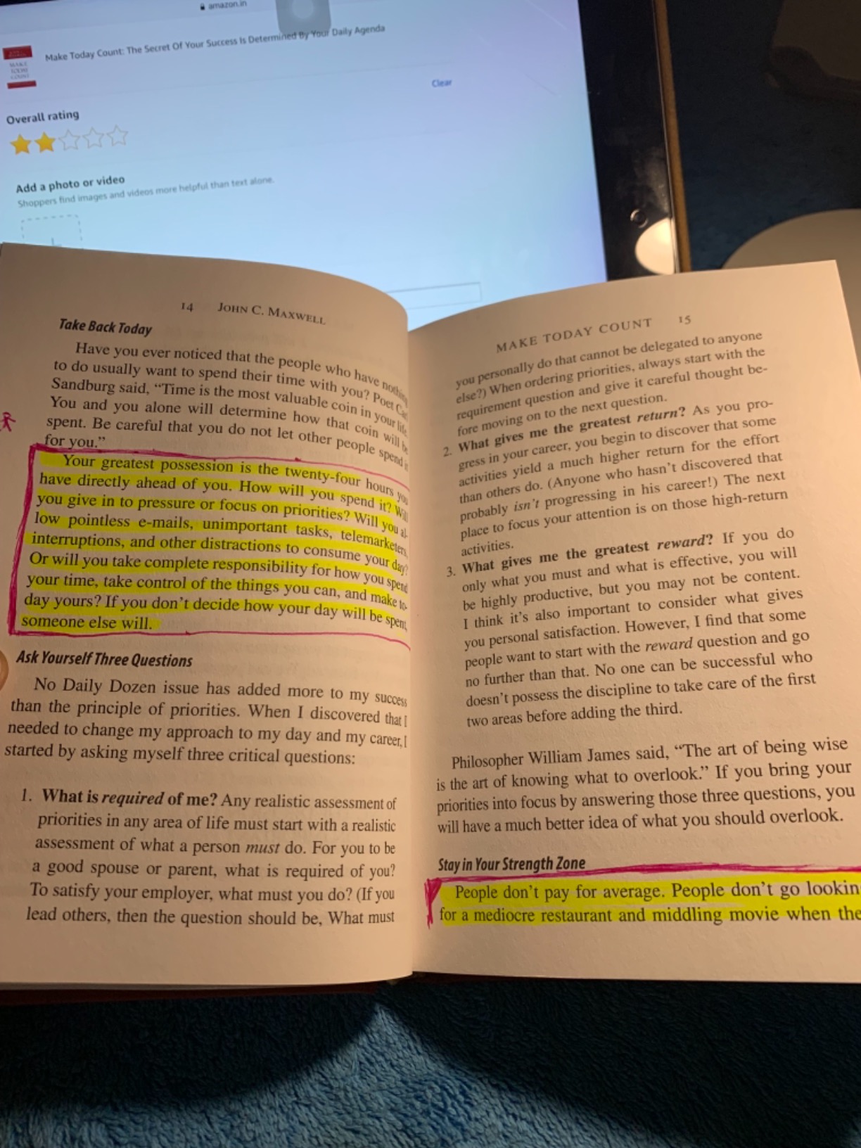 MAKE TODAY COUNT HB (JULY) : Maxwell, John C.: Amazon.in: Books