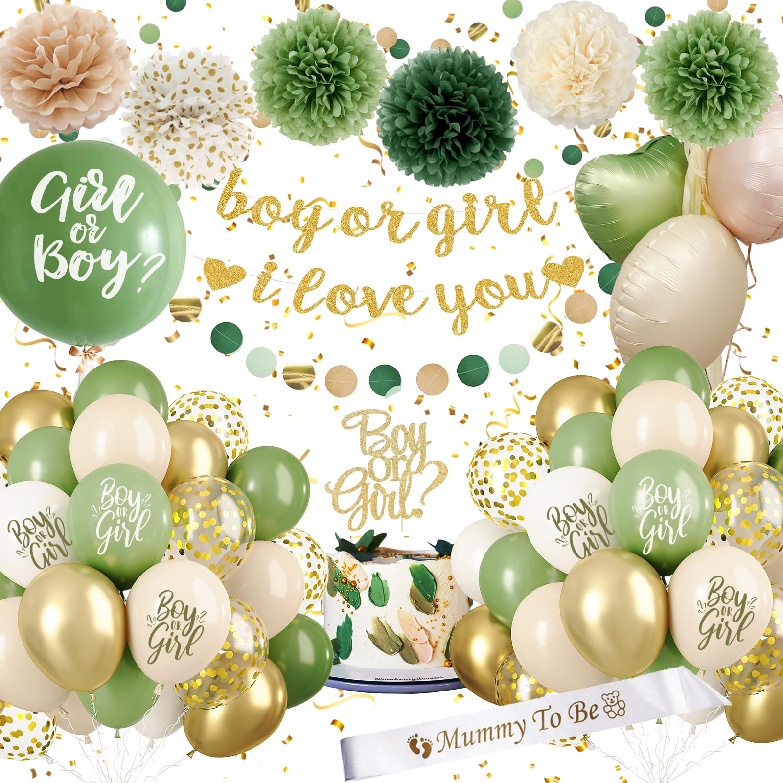 Gender Reveal Party Deko, Boy or Girl Deko, Gender Reveal Balloon ...