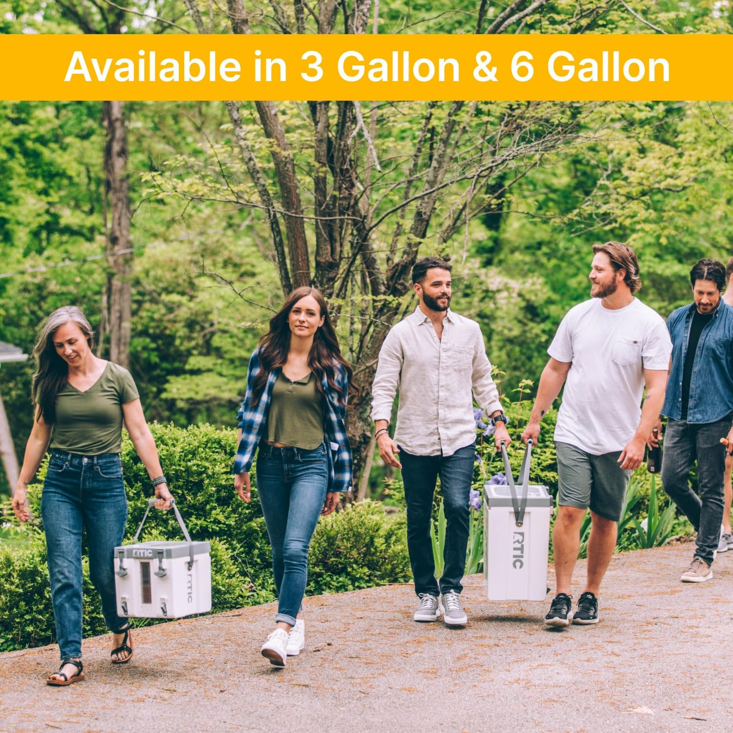 Snapklik.com : RTIC Halftime Water Cooler Portable Carrier Container ...