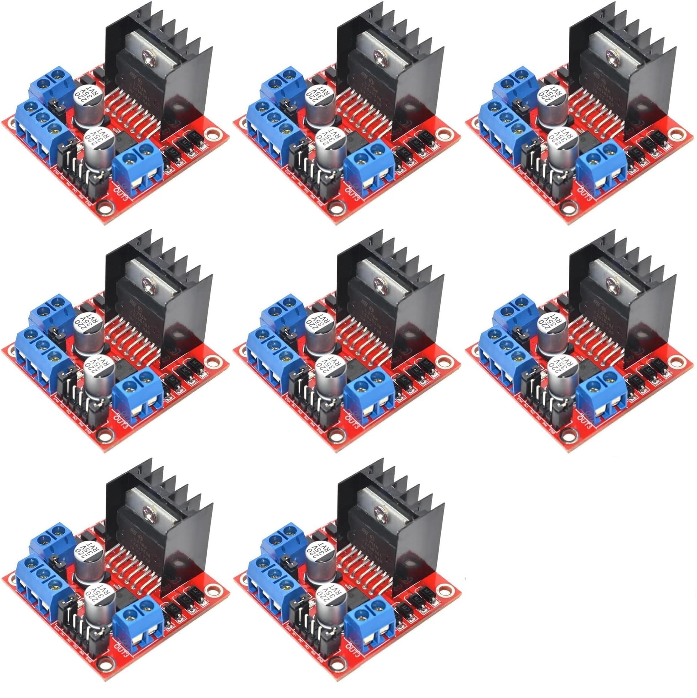 Amazon.com: WWZMDiB 2 Pcs L298N Motor Driver Controller Board DC Dual H ...