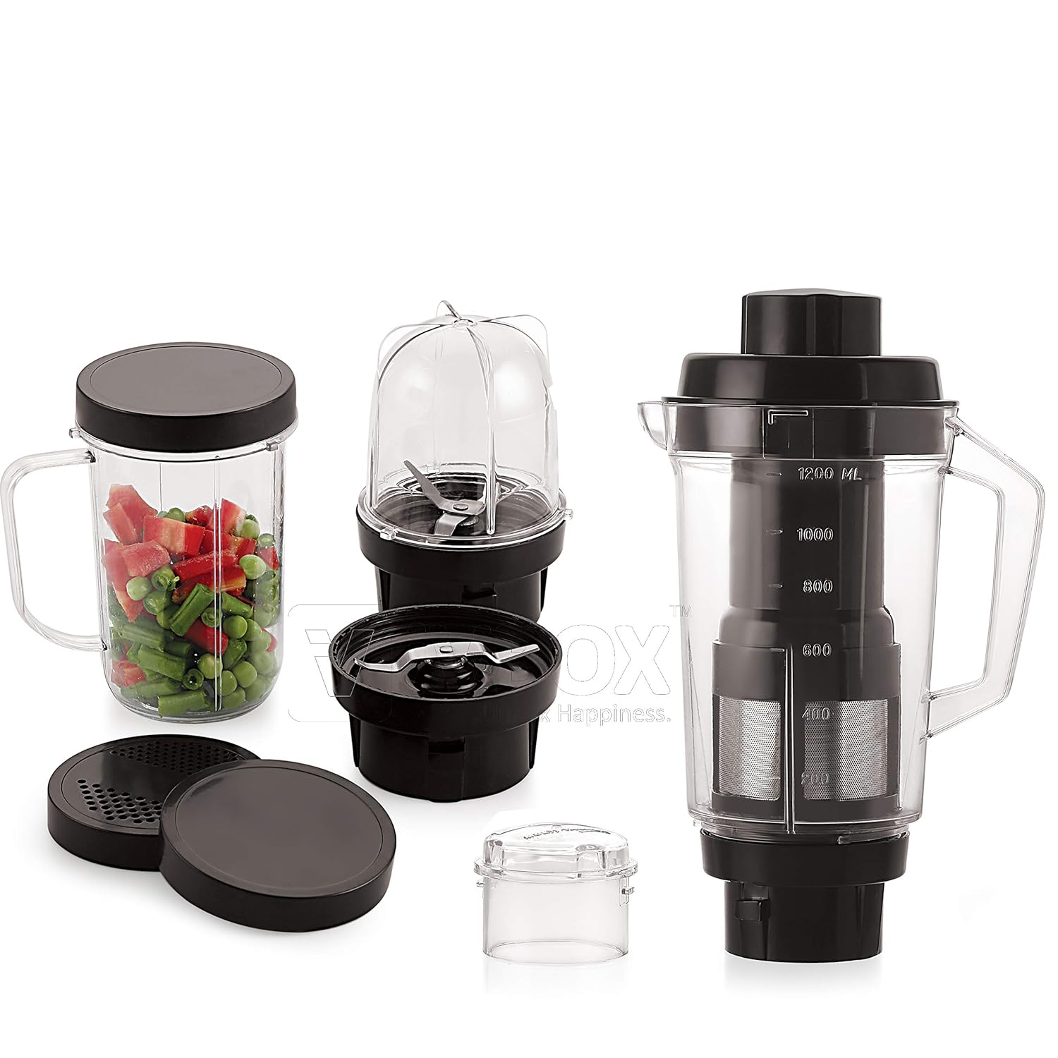 Buy iVBOX Polycarbonate Nutri Magic Bullet Jars with Big Filter Juicer ...