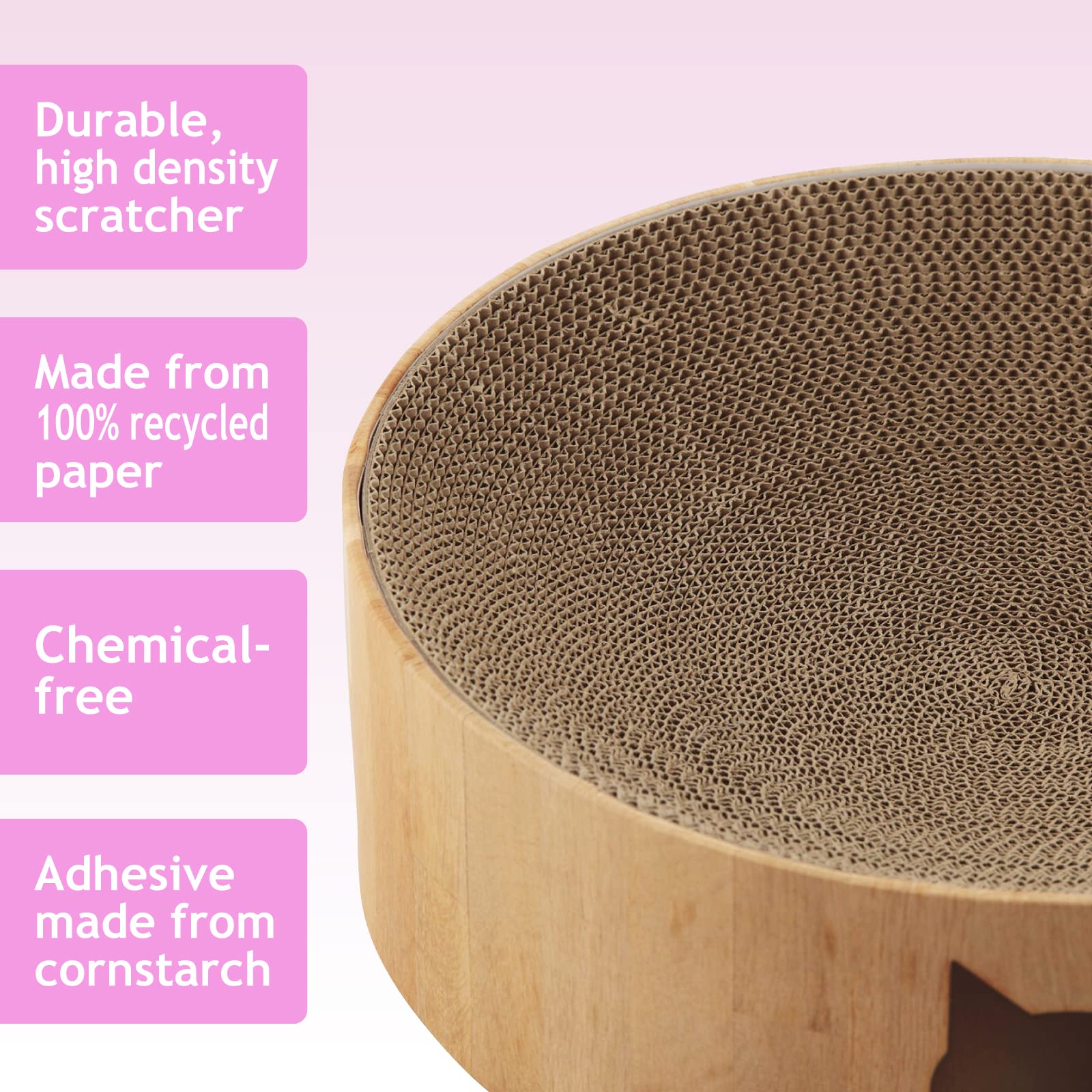 Snapklik.com : Necoichi Cozy Cat Scratcher Bowl, 100% Recycled Paper ...