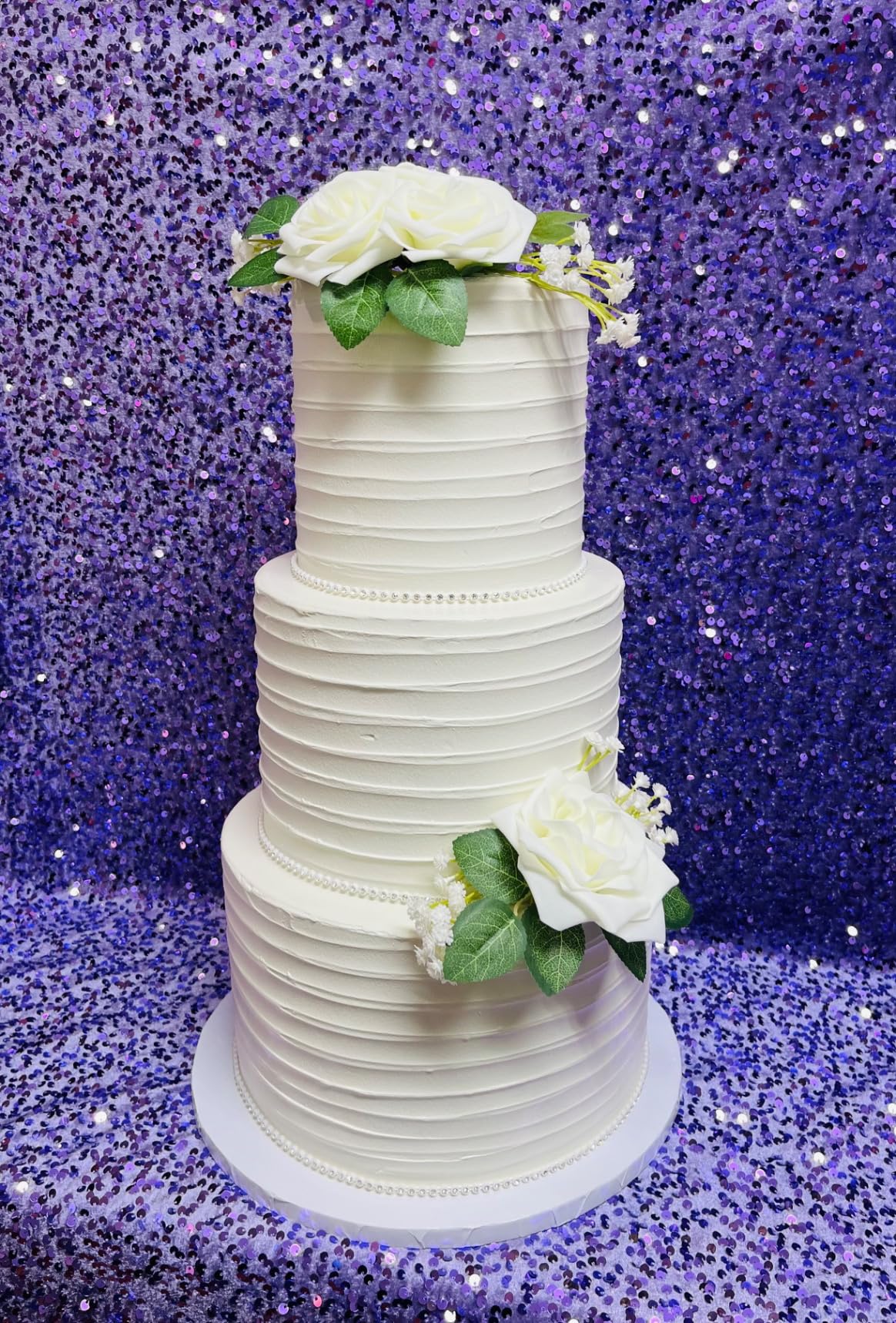 Amazon.com: FromJennWithLove Fake Cake Display - 3 Tier Textured ...