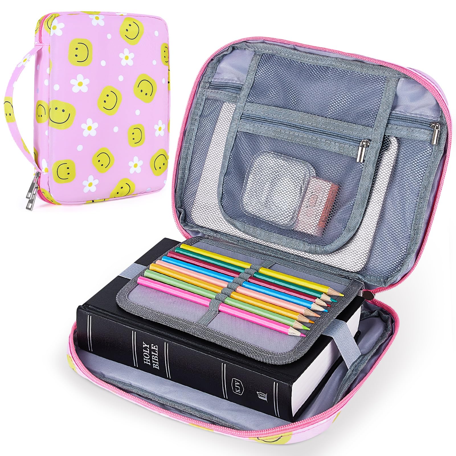 Snapklik.com : ICOSY Bible Cover Case For Women Girls Kids Bible Bag Case