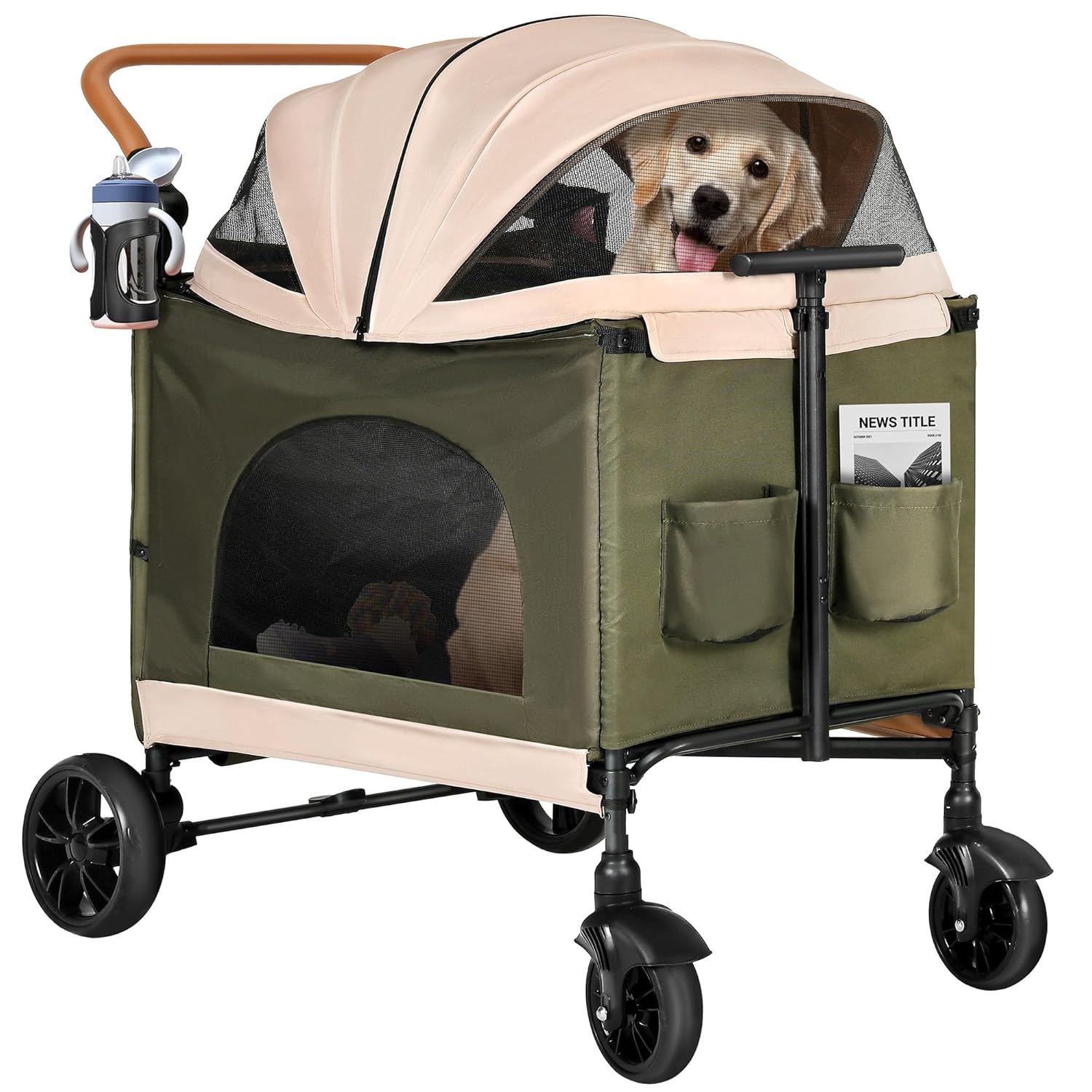 Amazon.com: DWVO Extra Large Dog Stroller For Large Dog or Multiple ...