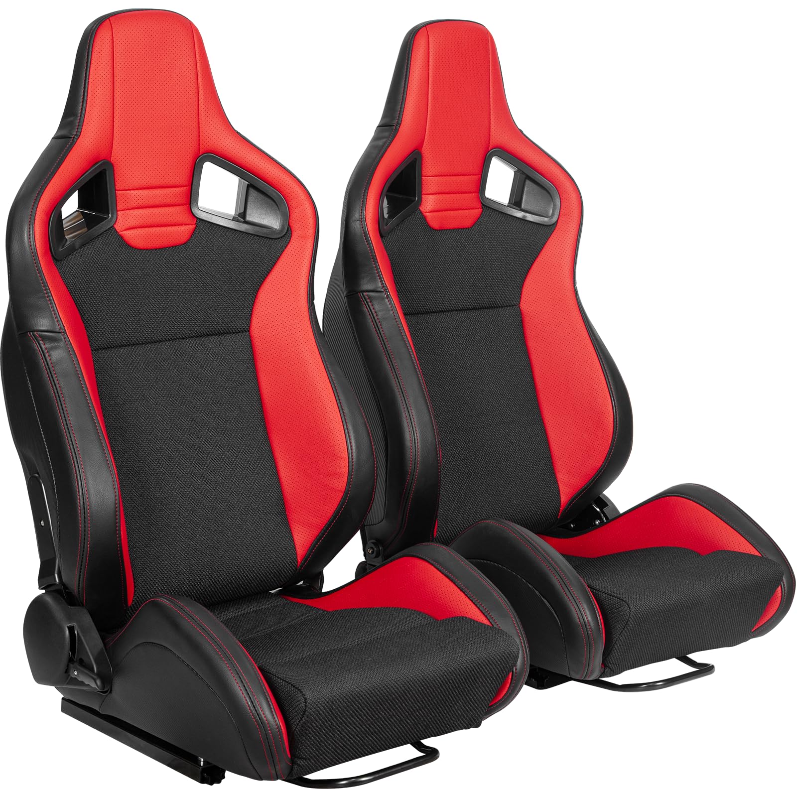 Amazon.com: WIILAYOK 2 Pack Racing Seats, Universal PVC Leather Bucket ...