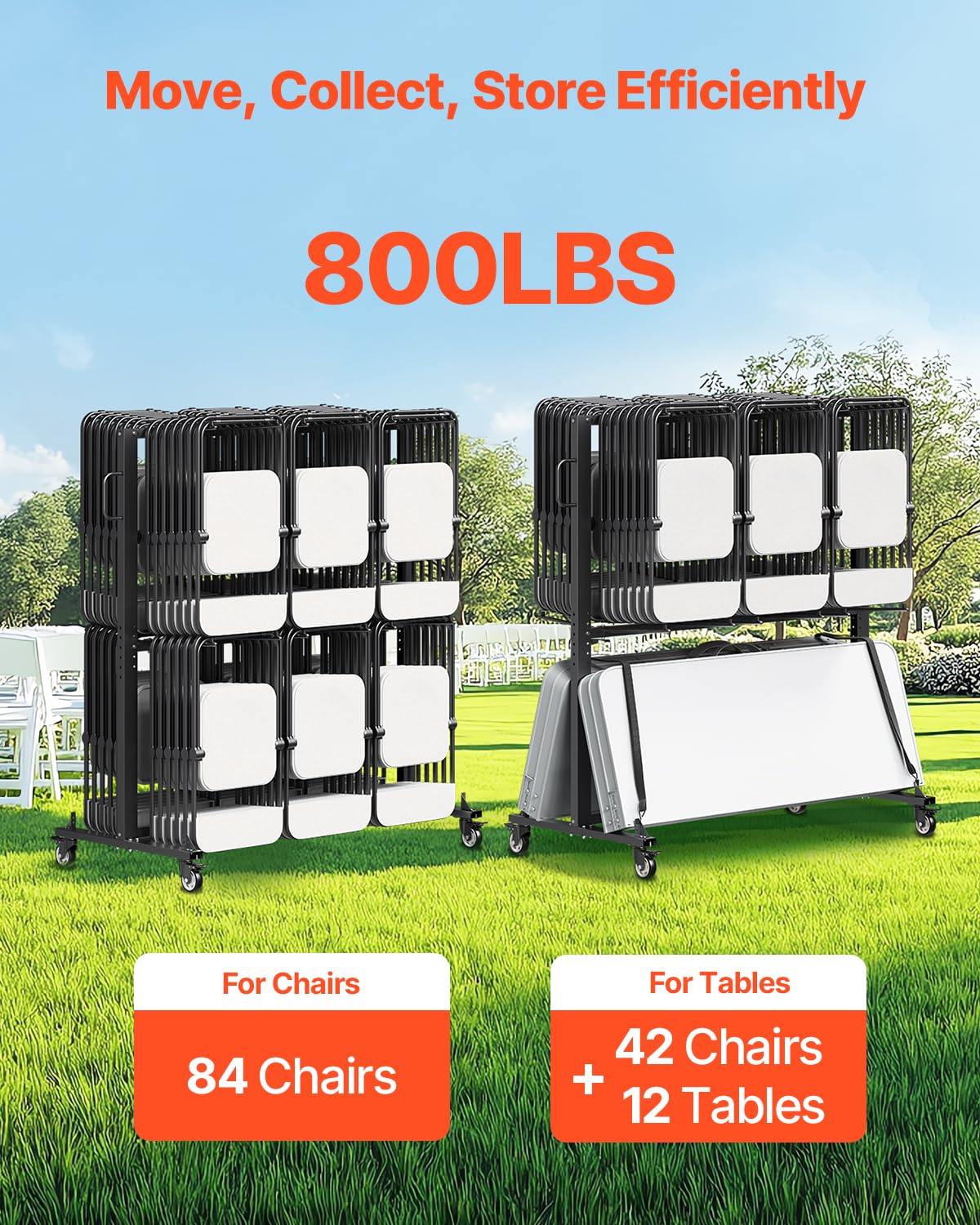 Collapsible Grocery Cart Folding Chair Rack Folding Chair Cart Folding ...