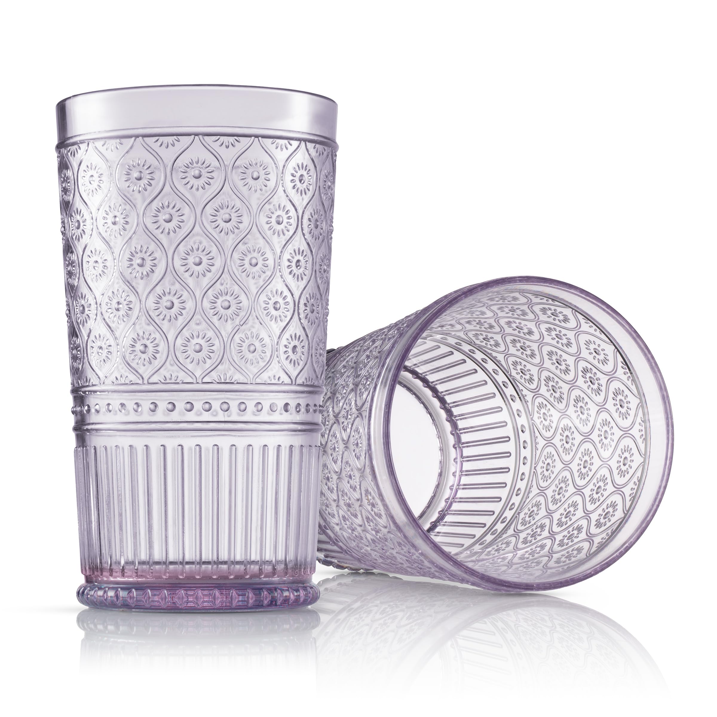 Snapklik.com : Godinger Highball Drinking Glasses, Acrylic Drinking ...