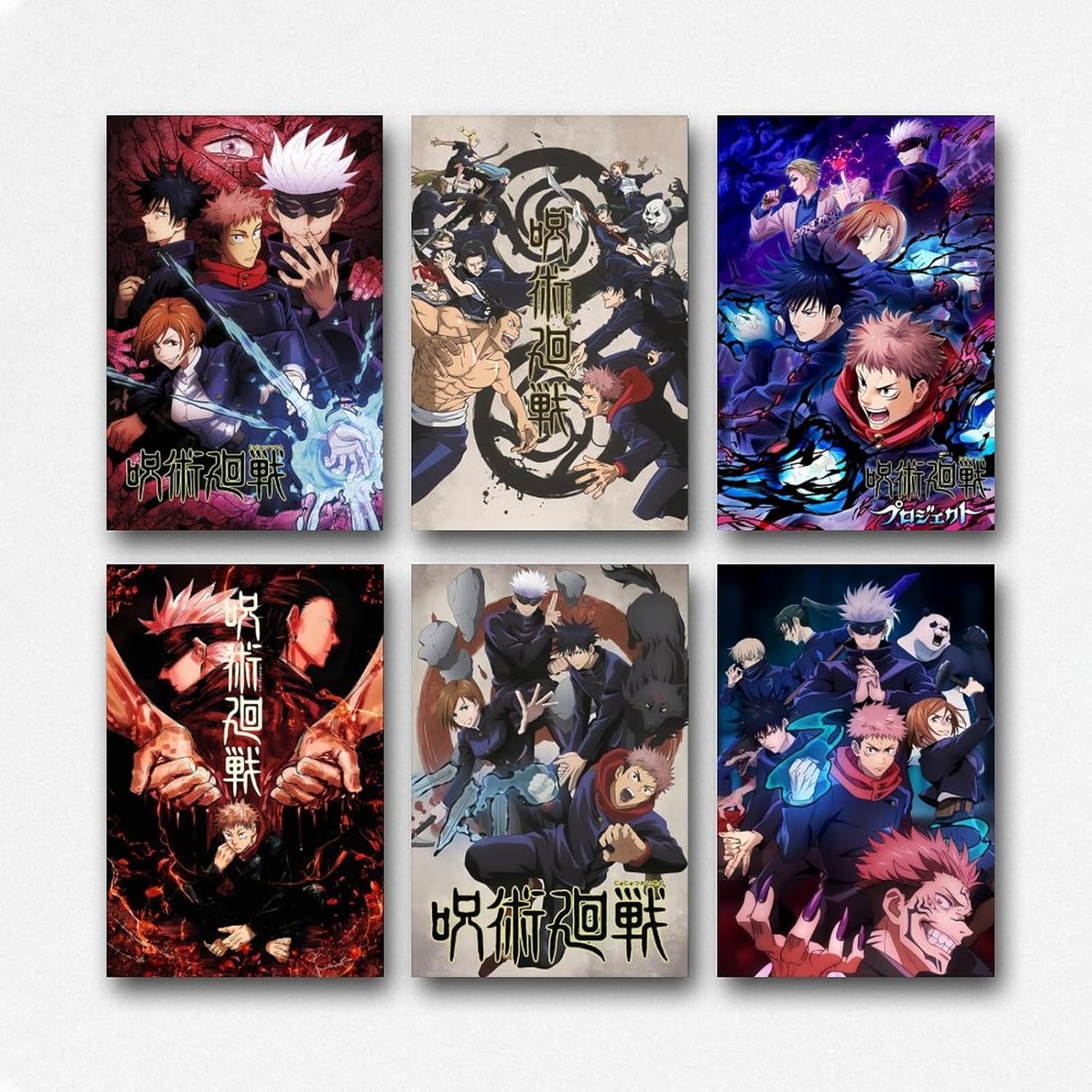 CDOKTPHJ Jujutsu Kaisen Poster Jjk Poster (Set of 6) Classic Anime ...