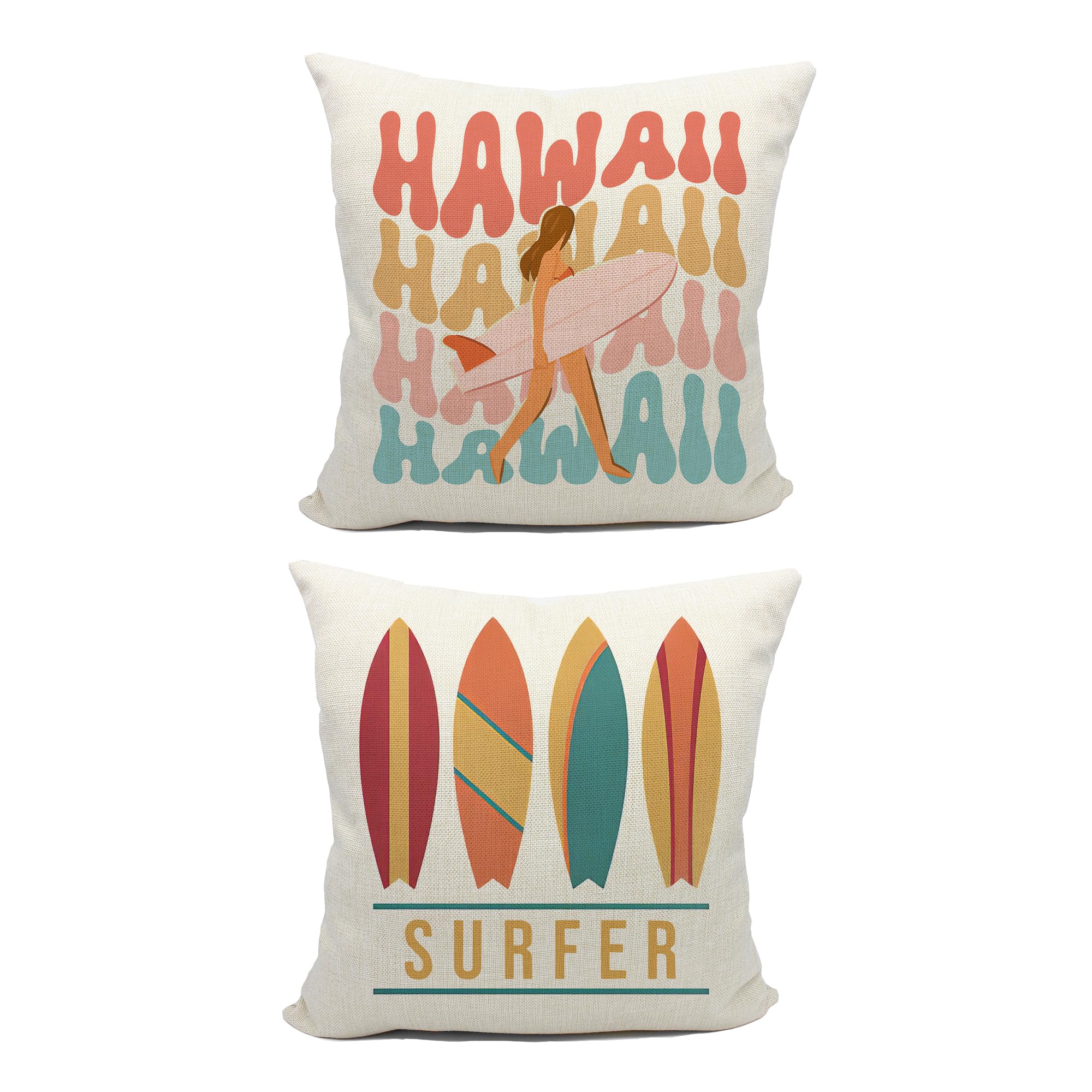 Amazon.com: Mancheng-zi Beach Throw Pillows, Beach Pillows,Hawaii ...