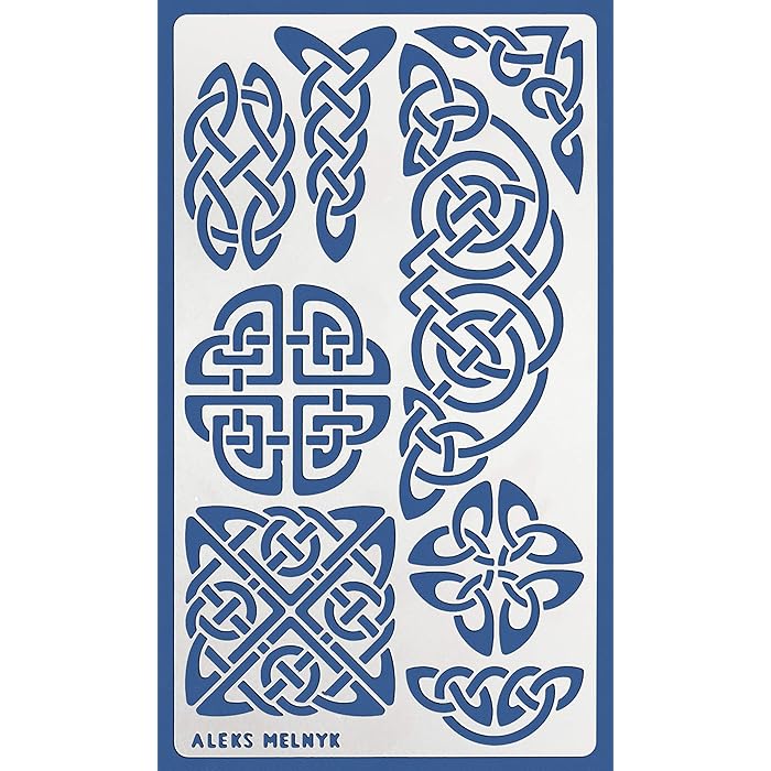 Buy Aleks Melnyk #37.2 Metal Journal Stencil/Celtic Knot/Wicca, Irish ...