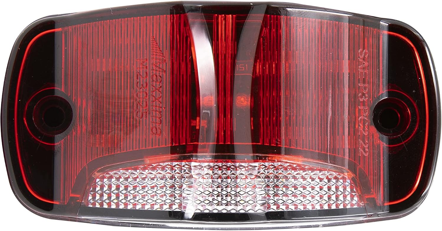 Amazon.com: Maxxima Rectangular Red Clearance Marker P2PC With White ...