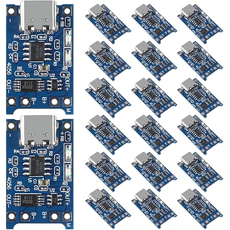 10pcs TP4056 Type-c USB 5V 1A 18650 Lithium Battery Charger Module ...