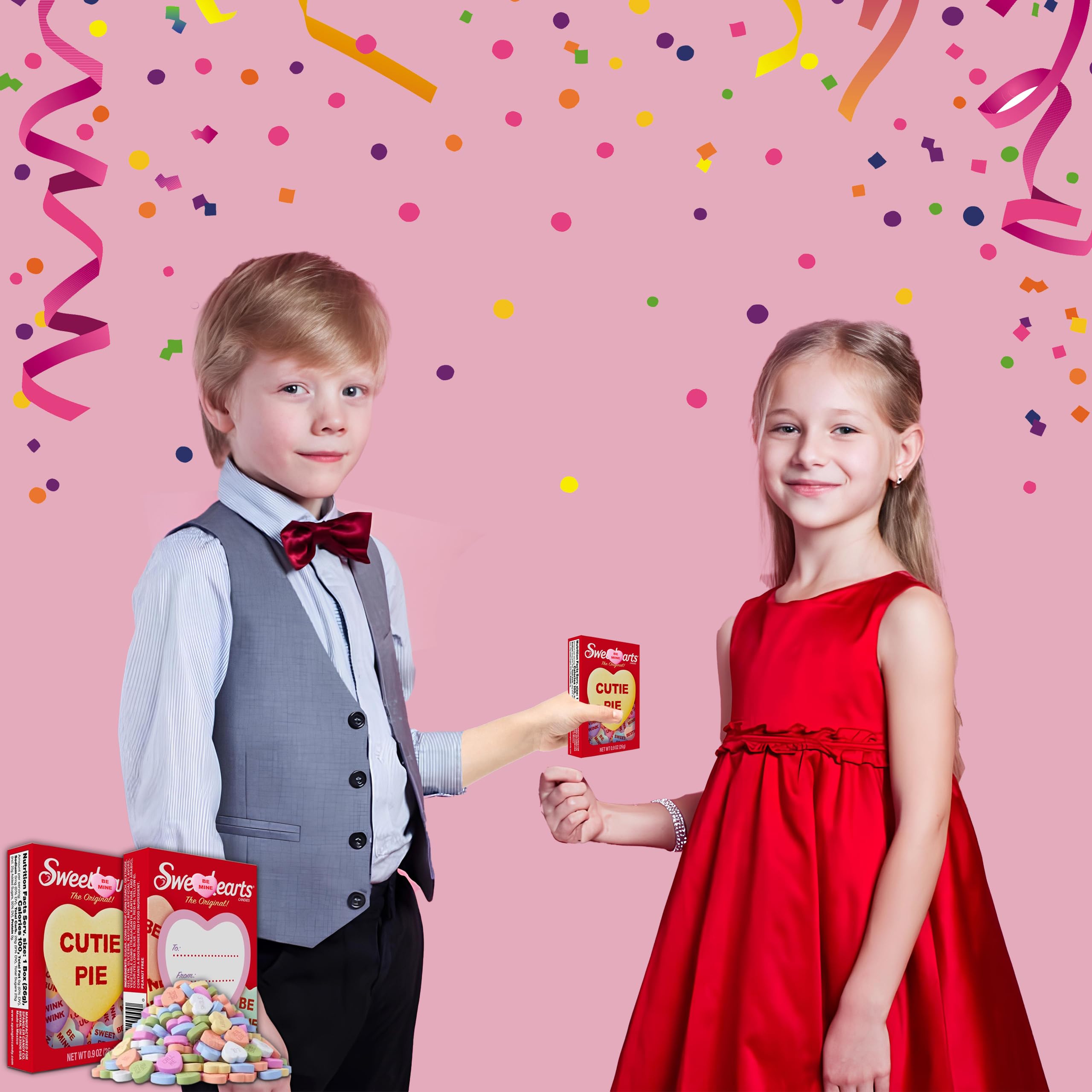 Snapklik.com : Valentines Candy Conversation Hearts, Pack Of 24, Sweet ...