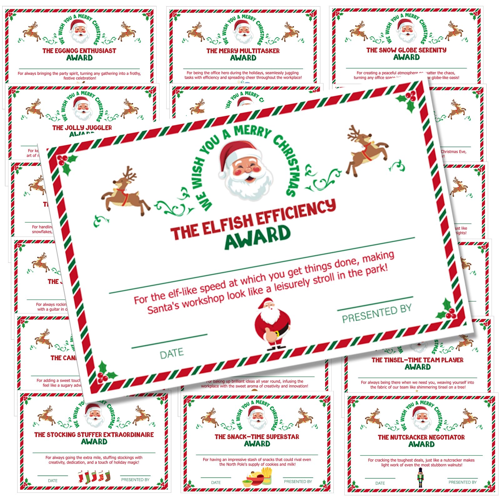 Amazon.com : Motiskyy 20 Pcs Christmas Employee Appreciation Cards ...