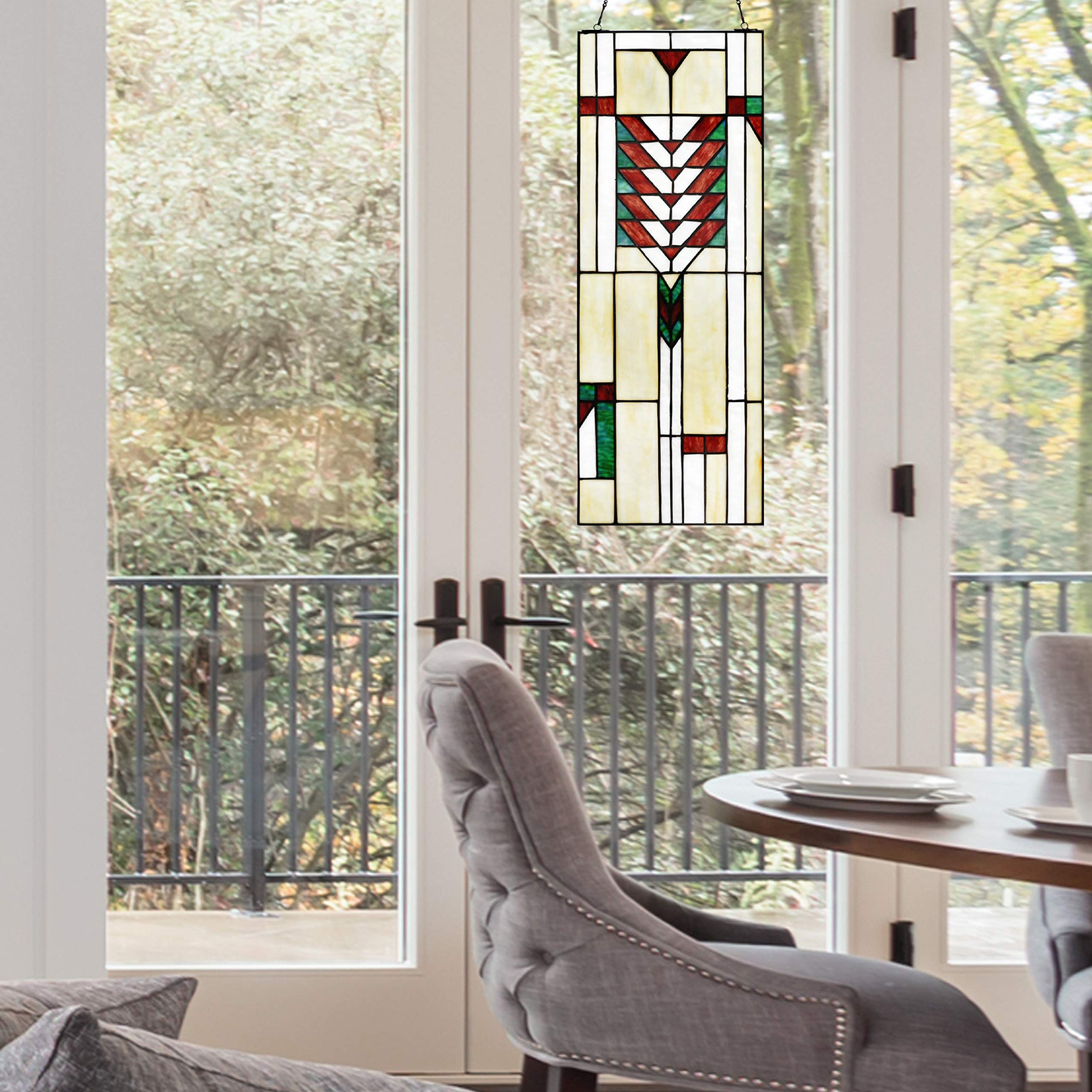 Craftsman Style Stained Glass Panels