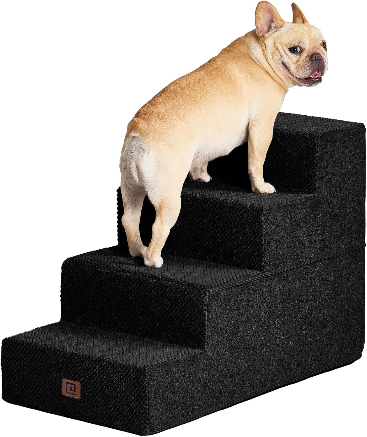 Amazon.com : EHEYCIGA Dog Stairs for Bed 20" H, 4-Step Extra Wide Dog ...