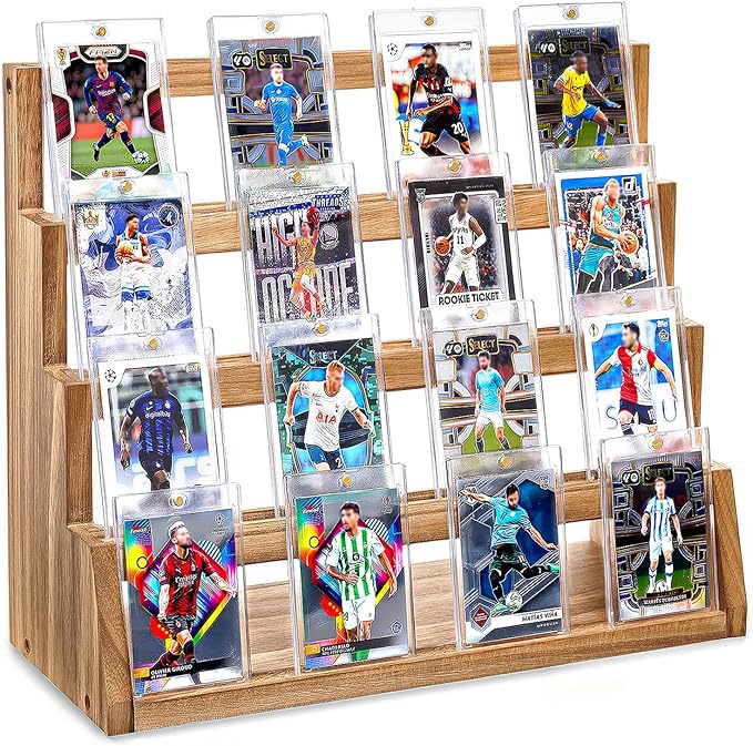 Amazon.com: Emfogo Card Display Stand, 4-Tier Trading Card Display ...