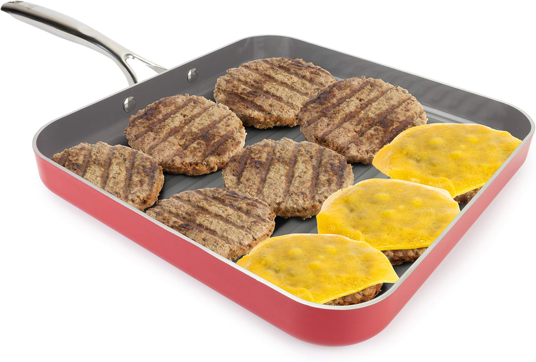 Amazon.com: Copper Chef Non-Stick Square Fry Pan 5-Piece Set, 8 Inch ...