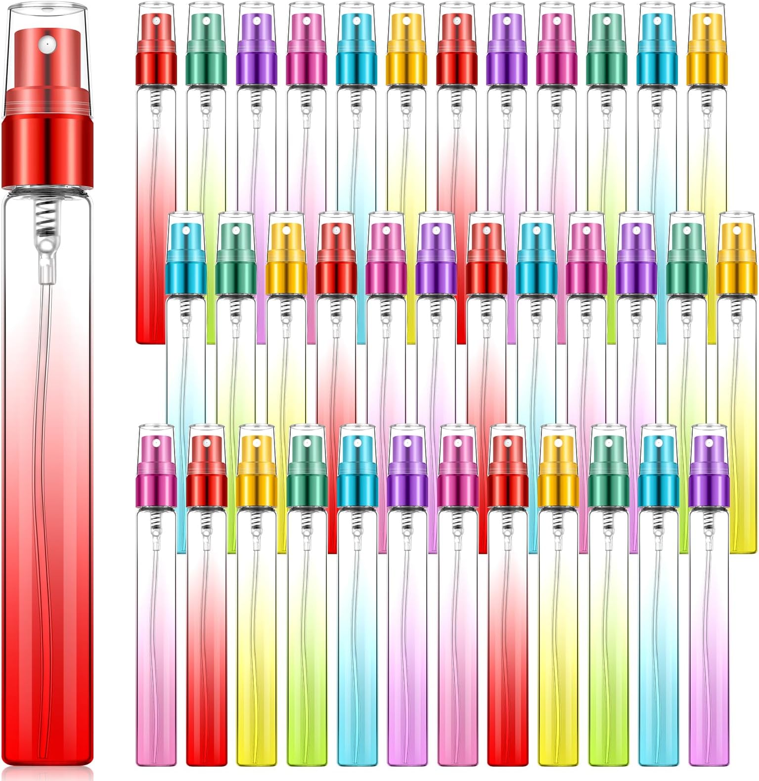 Amazon.com: 6 Pcs Frosted Glass Bottle 100ml Perfume Atomizer Dispenser ...