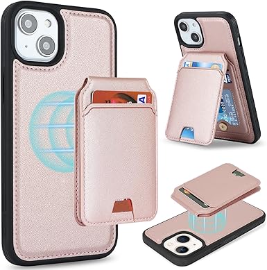 Amazon.com: Havaya Case for iPhone 14 & iPhone 13 Case Wallet magsafe Compatible with Card ...