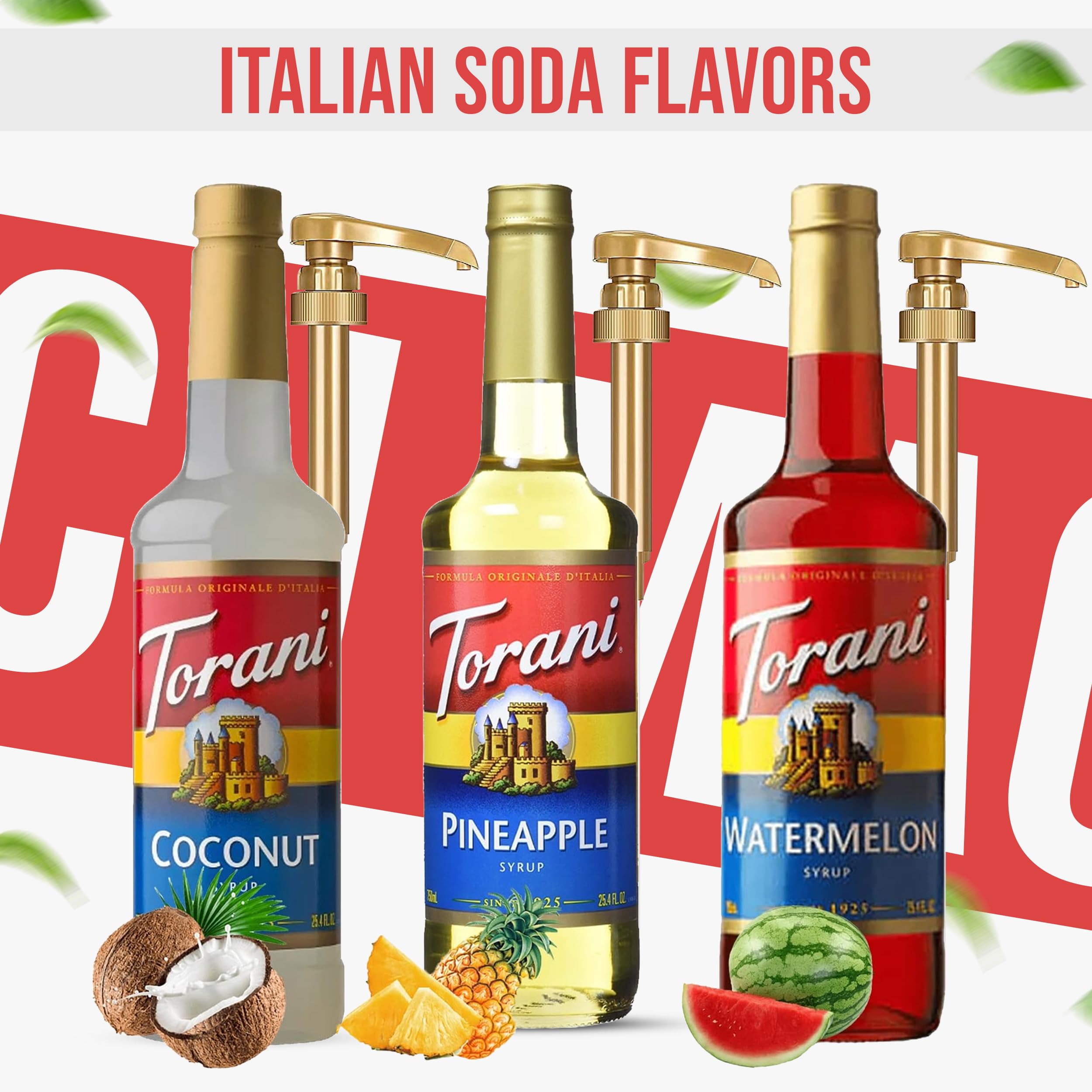 Snapklik.com : Summer Syrup 3 Pack, Coconut, Pineapple & Watermelon ...