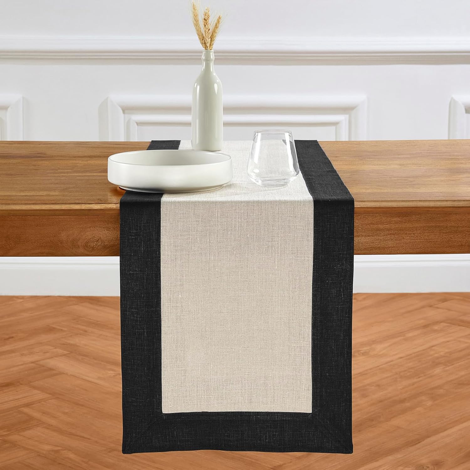Amazon.com: Solino Home Linen Table Runner 72 inches Long – 100% Pure ...