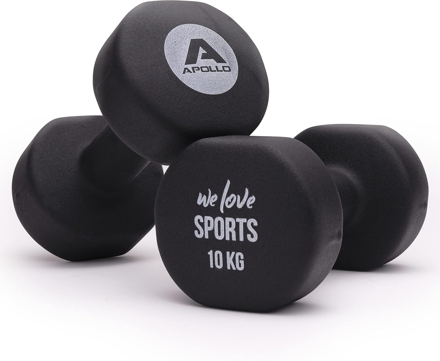 Apollo Set Haltères Musculation Courts | Poids Haltères Fitness, 2x4kg ...