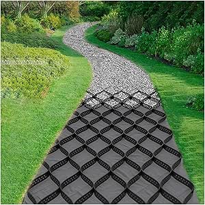 Amazon.com: 5cm Tall Geo Grid for Garden Pea Gravel Road Backyard ...