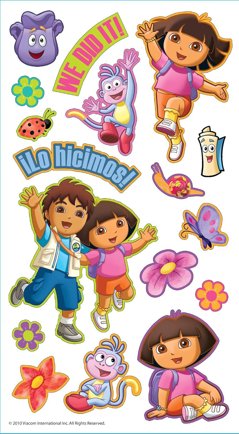 Amazon.com: Nickelodeon Puffy Stickers, Dora : Arts, Crafts & Sewing