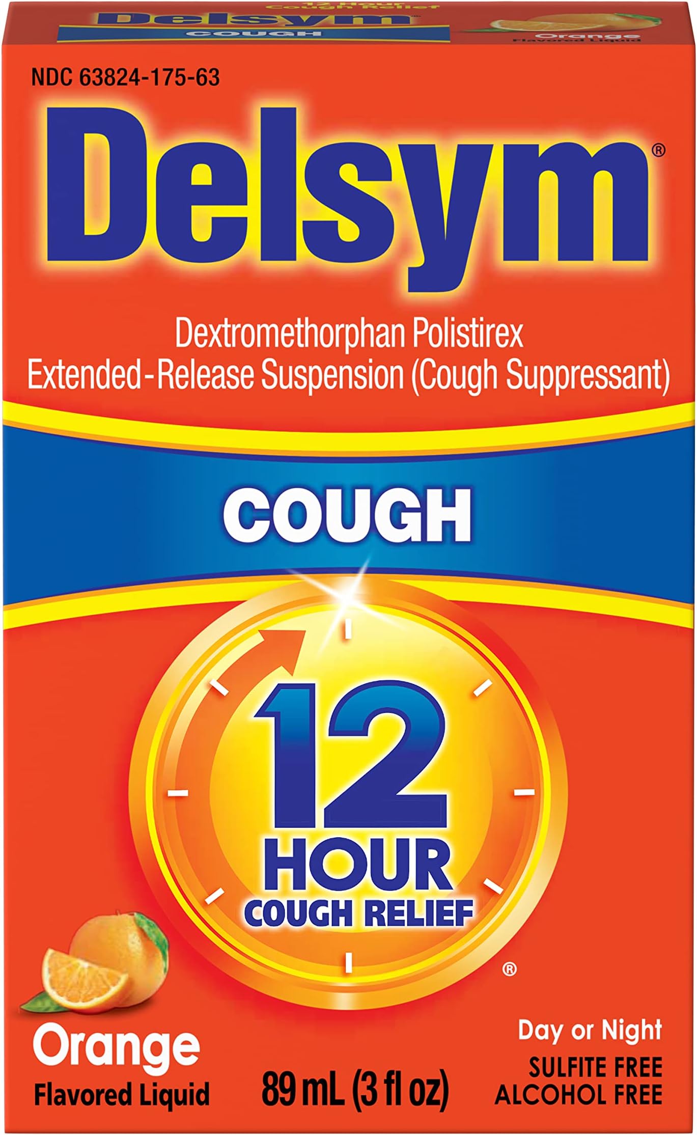 Amazon.com: Delsym Cough Relief Medicine, Powerful Cough Relief for 12 ...