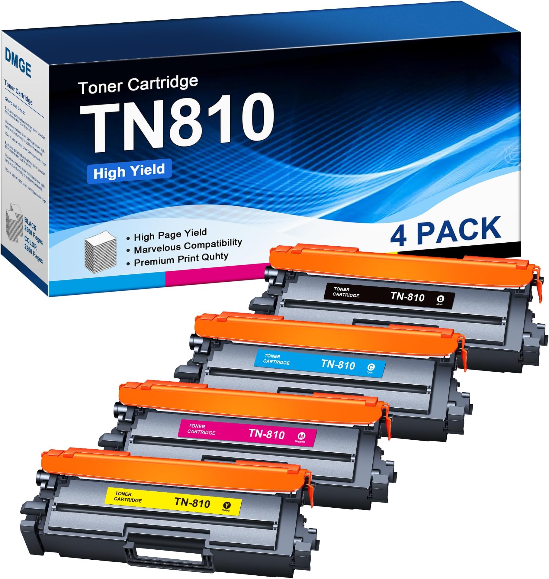 Amazon.com: Brother Genuine High Yield Toner Cartridge, TN810XLBK ...