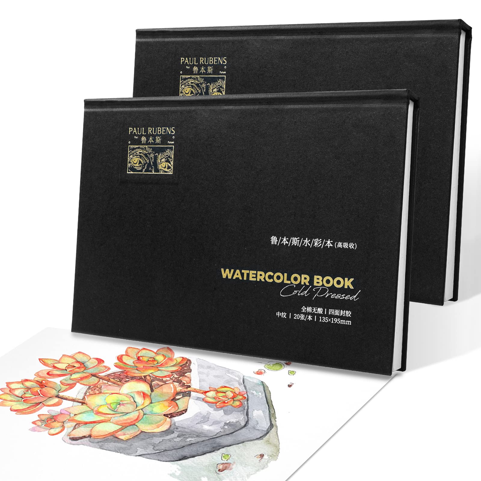 Pack of 2 Paul Rubens Watercolor Block, High Absorption, Artist Quality ...